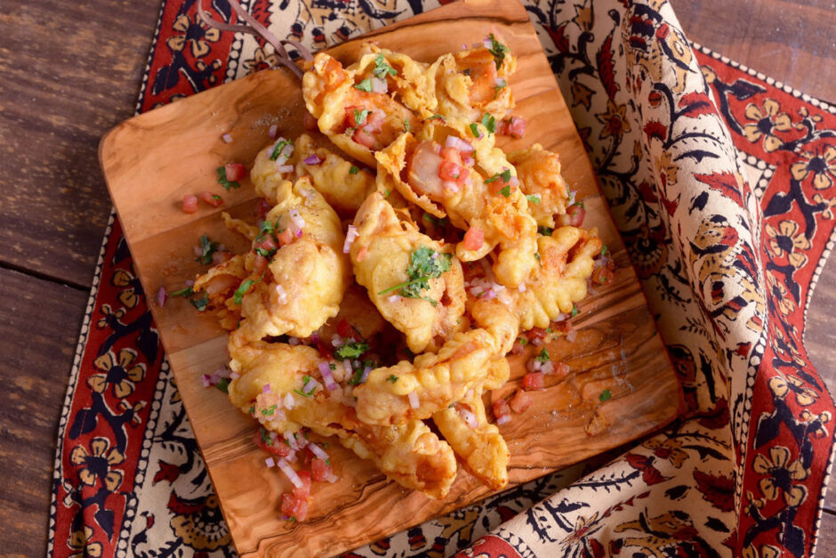 Receta de Chicken Pakora. Delicioso manera de comer pollo.